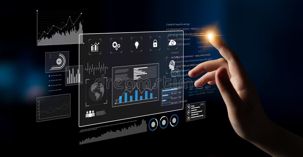 Data Dashboard and Analytics System for Business Intelligence Latch Stock Image - Image of ...