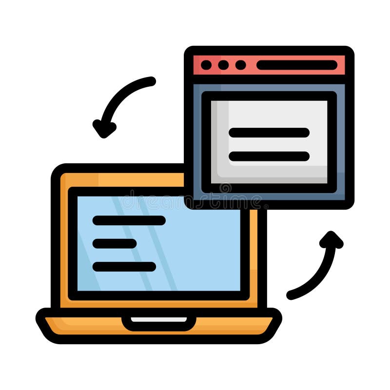Data Data Interchange Vector Icon Which Can Easily Modify Stock Vector ...