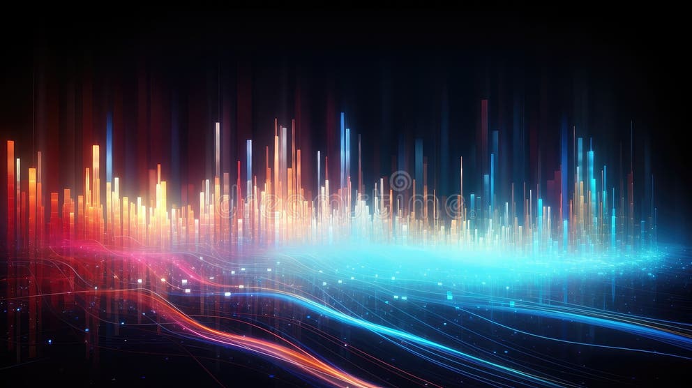 Data Datastream Symphony Symphonic Stock Illustration - Illustration of ...