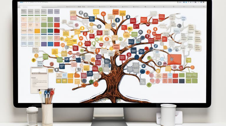 Data decision tree chart stock illustration. Illustration of depth ...