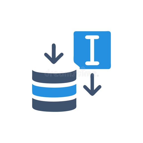 Data Decompression Icon for Accessing Files Stock Illustration ...