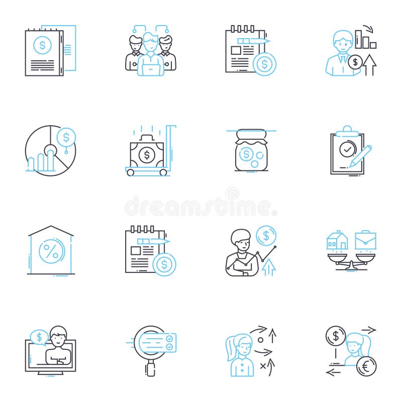 Data Development Linear Icons Set. Analytics, Algorithms, Big Data ...