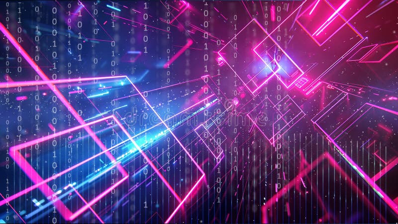 Data Digital Abstract Cyberpunk Technology Background Stock Image ...