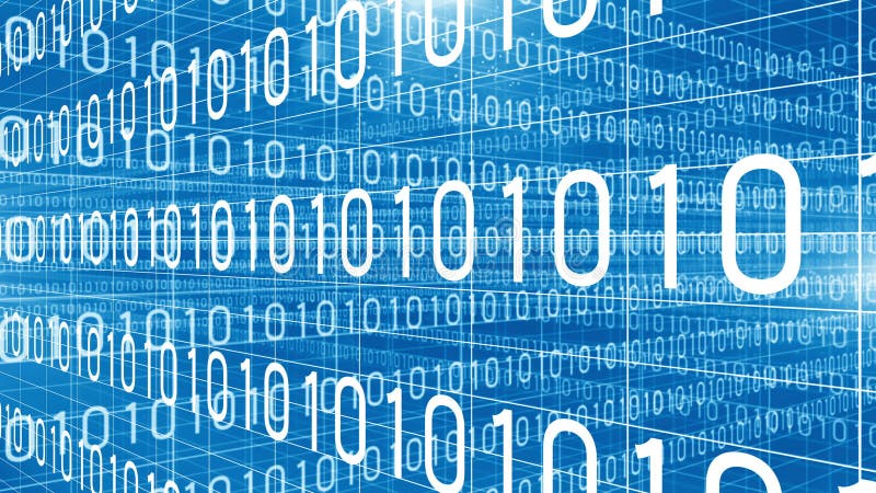 Data Digital Technology Numbers Traverse Blue 4K Stock Video - Video of ...