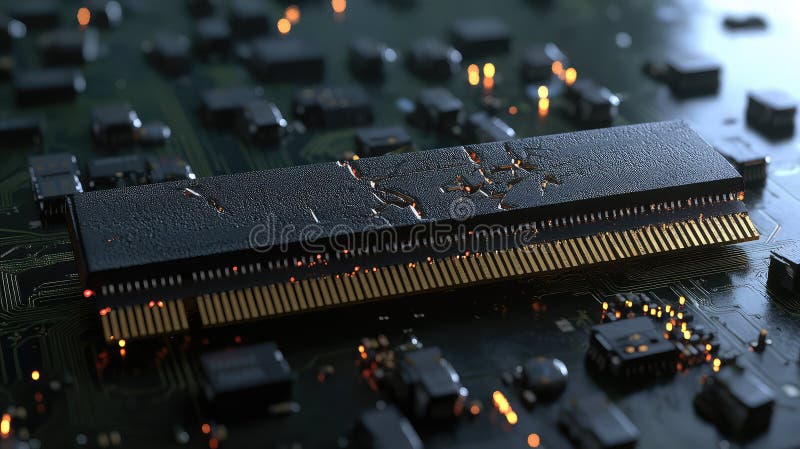 Disintegrating Ram Chip Stock Illustrations – 2 Disintegrating Ram Chip ...