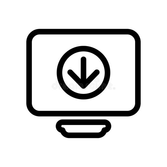 Data download icon stock vector. Illustration of computing - 219805861