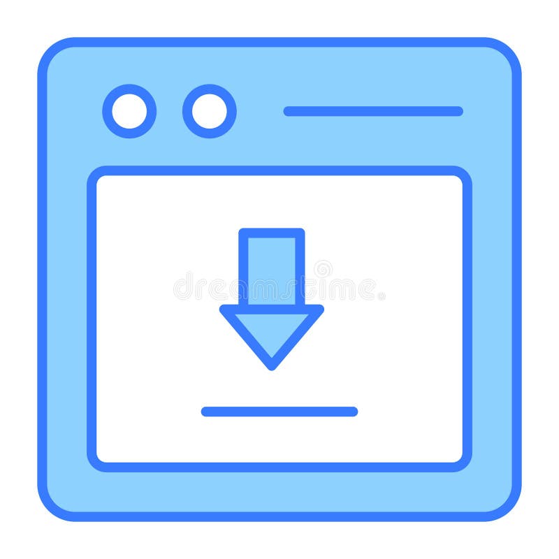 Data Download Icon Modern Illustration Stock Vector - Illustration of ...