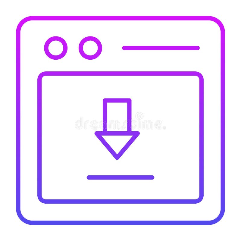 Data Download Icon Modern Illustration Stock Vector - Illustration of ...