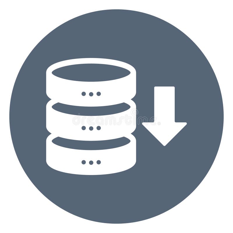 Data Download Isolated Vector Icon Easily Edit or Modify Stock Vector ...