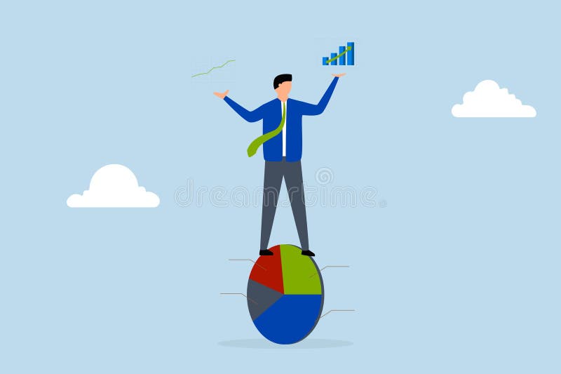 Data Driven with Analytics Research, Businessman Balance and Control ...