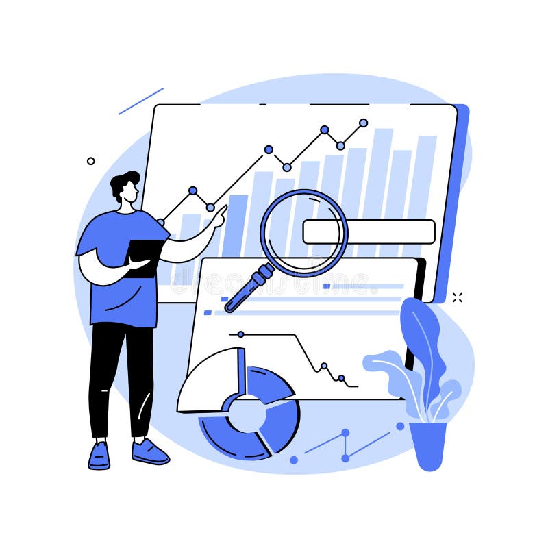 Data Driven Business Model Abstract Concept Vector Illustration Stock
