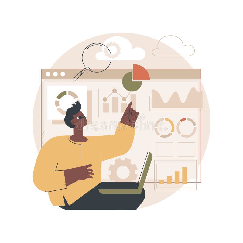 Data Driven Business Model Abstract Concept Vector Illustration. Stock ...