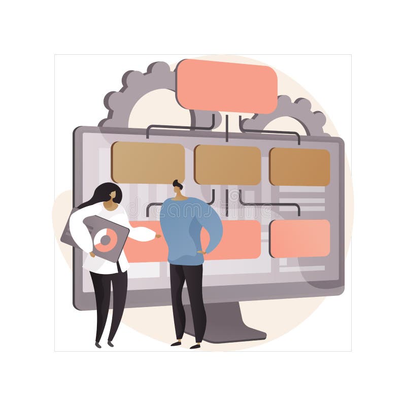 Data Driven Business Model Abstract Concept Vector Illustration. Stock ...