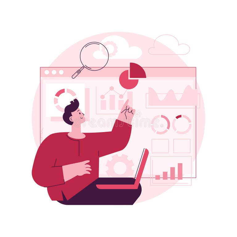 Data Driven Business Model Abstract Concept Vector Illustration. Stock ...