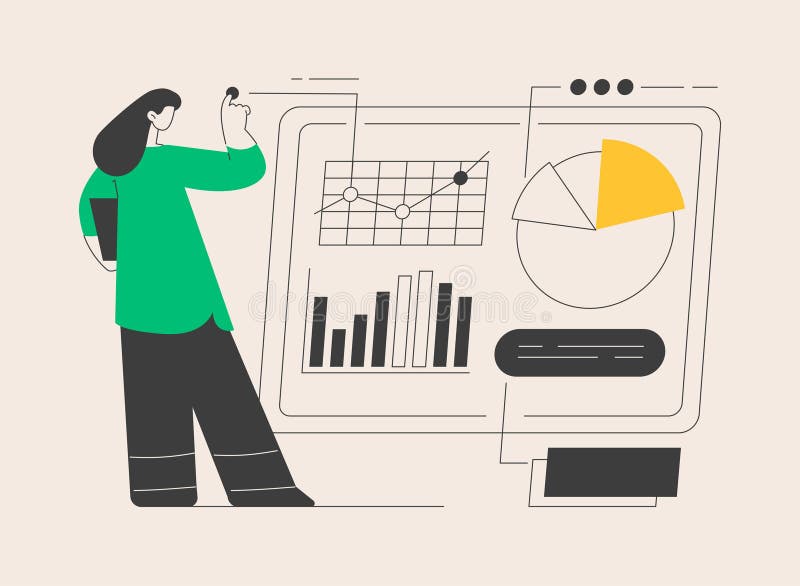Data Driven Business Model Abstract Concept Vector Illustration Stock