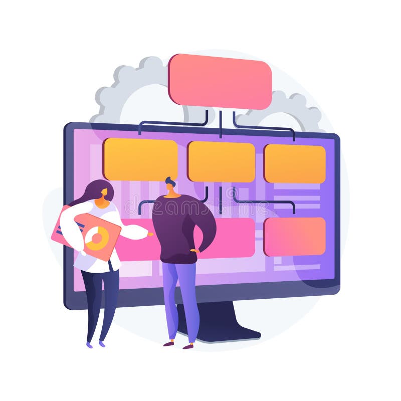 Data Driven Business Model Abstract Concept Vector Illustration Stock ...