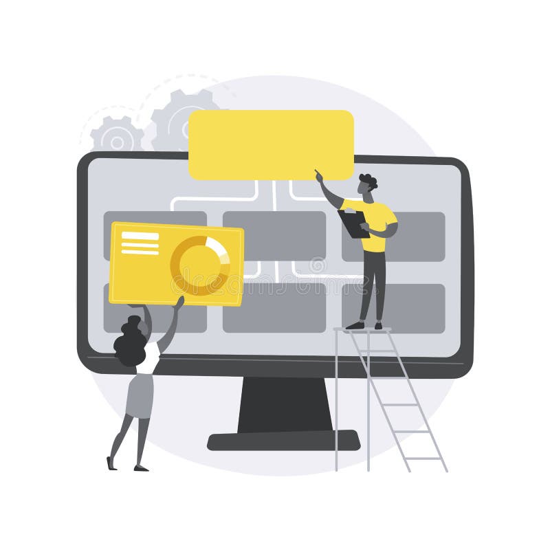 Data Driven Business Model Abstract Concept Vector Illustration Stock
