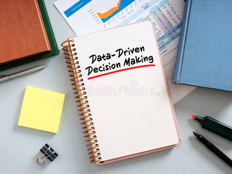 Data-driven Decision Making Improving Business Results Stock Image ...