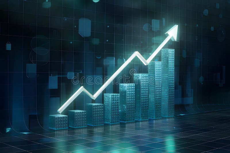 Data Driven Growth 3D Rendered Bar Graph Depicting Upward Trend Stock ... Data Driven Growth 3D Rendered Bar Graph Depicting Upward Trend Stock ...