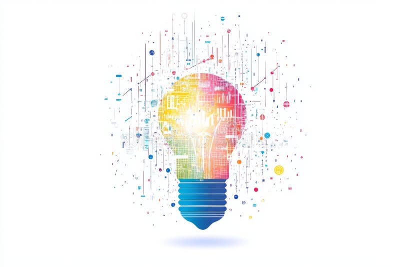 Data-Driven Innovation Burst Stock Illustration - Illustration of ...