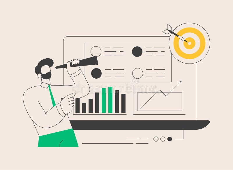 Data Driven Marketing Abstract Concept Vector Illustration. Stock ...