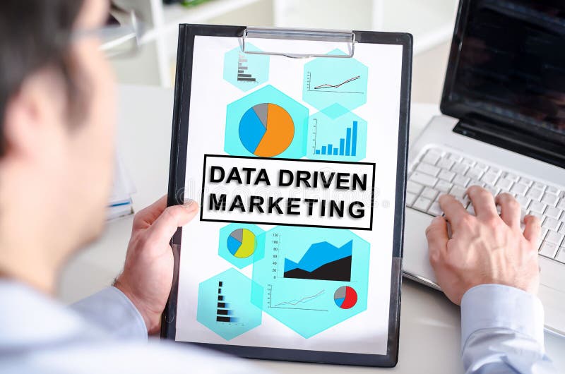 Data Driven Marketing Concept on a Clipboard Stock Photo - Image of ...