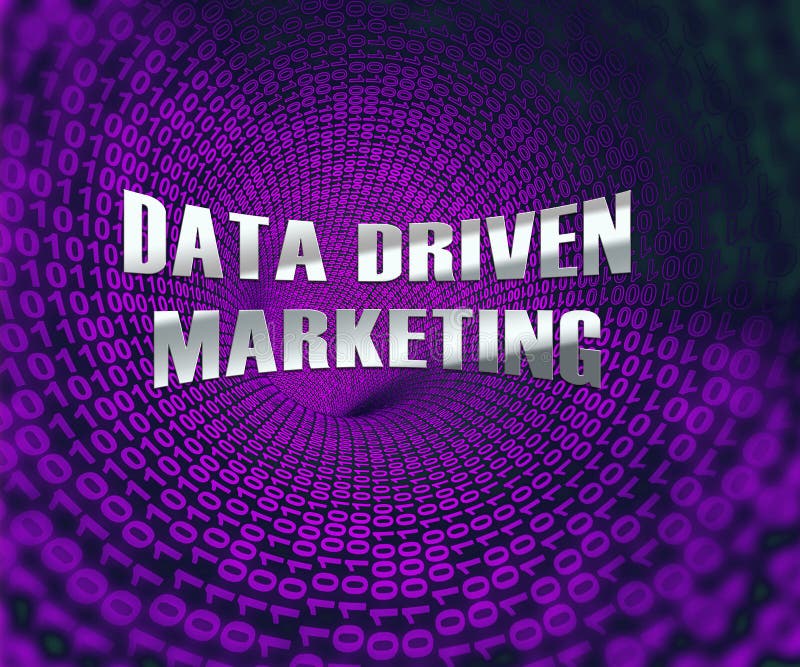 Data Driven Marketing Database Analytics 3d Illustration Stock ...