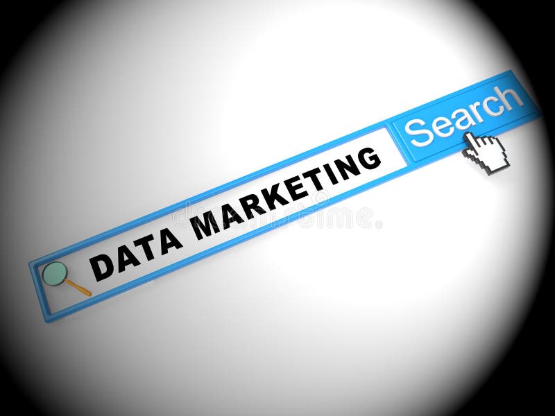 Data Driven Marketing Database Analytics 2d Illustration Stock ...