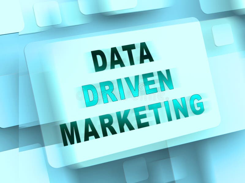 Data Driven Marketing Database Analytics 3d Rendering Stock ...
