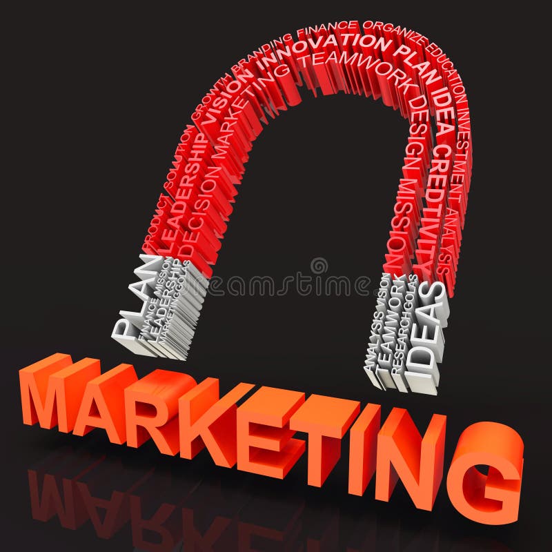 Data Driven Marketing Database Analytics 3d Rendering Stock ...