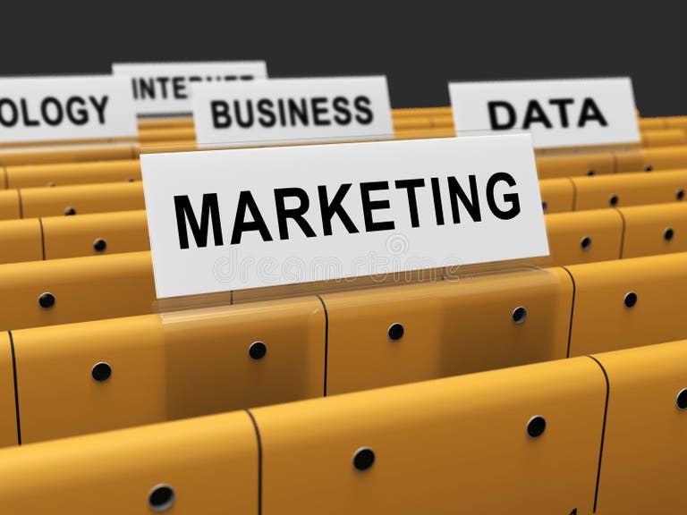 Data Driven Marketing Database Analytics 3d Rendering Stock ...