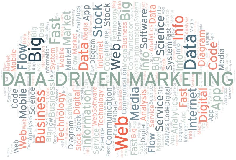 Data-Driven Marketing Vector Word Cloud, Made with Text only. Stock ... Data-Driven Marketing Vector Word Cloud, Made with Text only. Stock ...