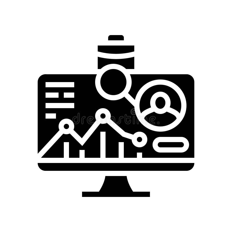 Data Driven Recruitment Analytics Head Hunting Glyph Icon Vector ...