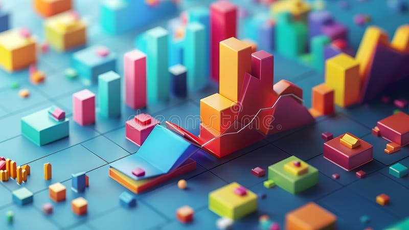 Data-Driven Success: Vibrant Business Growth Charts in Modern Digital ...