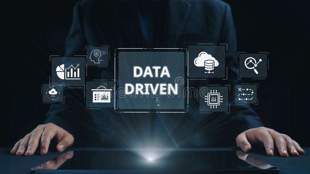 Data Driven Technology for Business Intelligence, Analytics, and Cloud Elide Stock Photo - Image ...