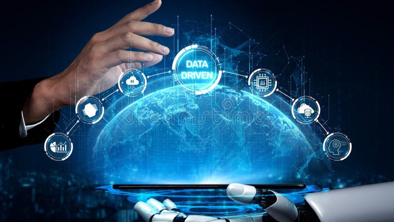 Data Driven Technology for Business Intelligence, Analytics, and Cloud Muxer Stock Image - Image ...