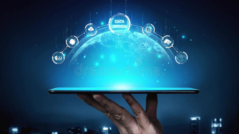 Data Driven Technology for Business Intelligence, Analytics, and Cloud Muxer Stock Footage ...