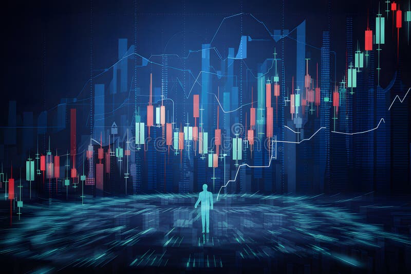 Data Driven Visuals Depicting Stock Market Trends, Offering Insights ...
