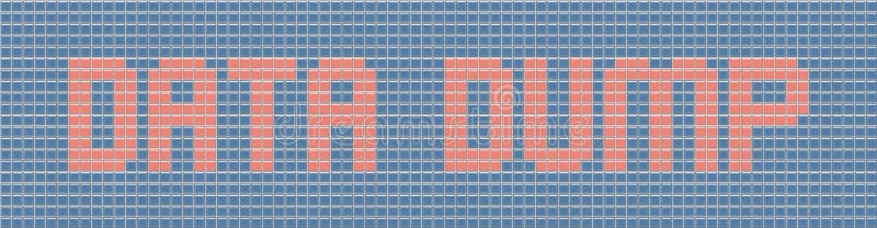 Data Dump Text on Abstract Hard Drive Illustration Stock Illustration ...