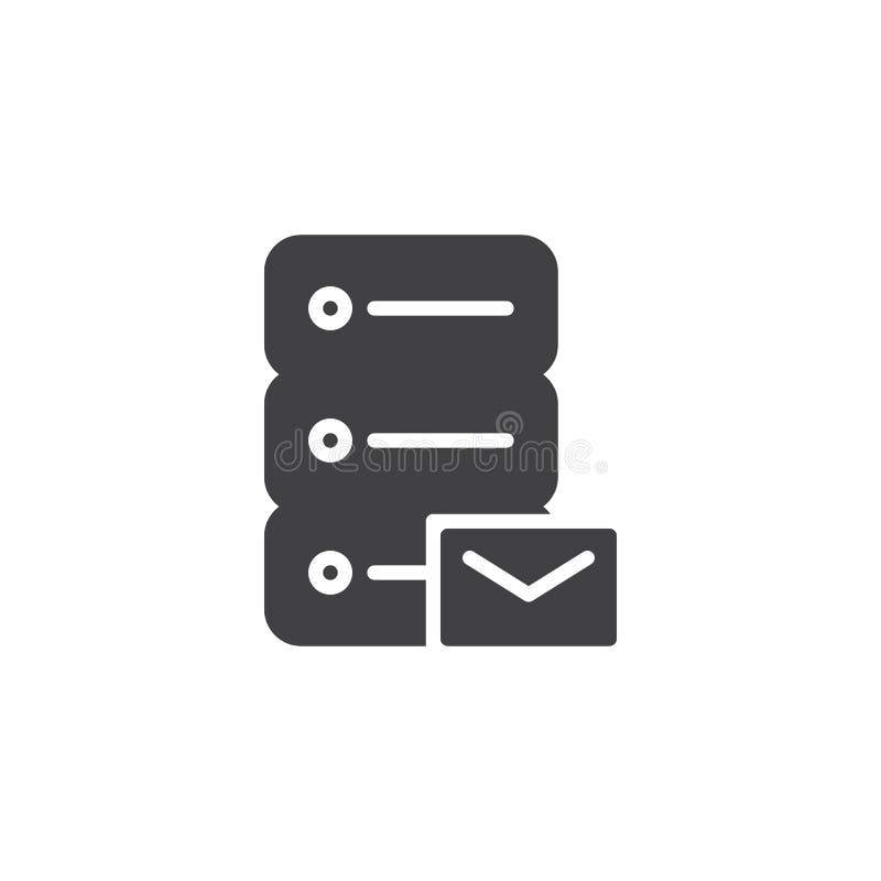 Data Email Storage Vector Icon Stock Vector - Illustration of equipment ...