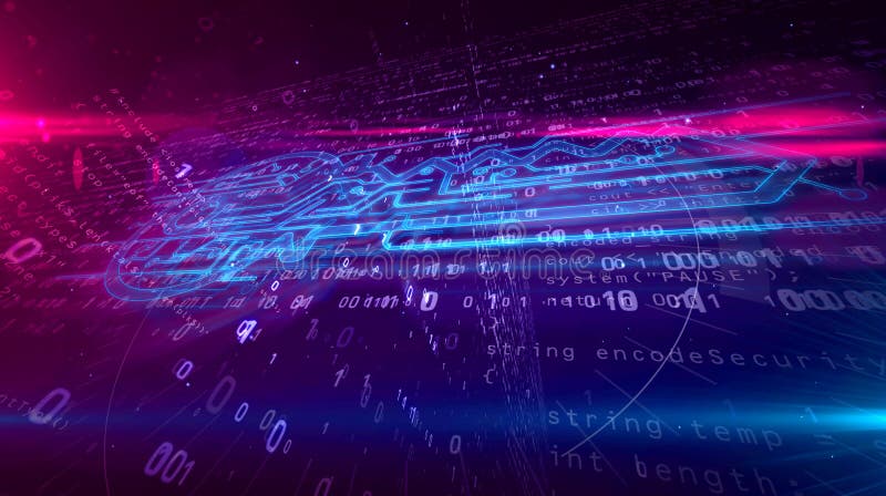 Data Encryption Digital Concept with Cyber Key Stock Image - Image of ...