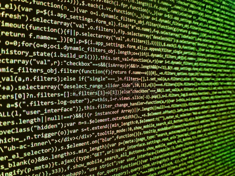 Data Encryption Security Code on a Computer Display. Data Encryption ...