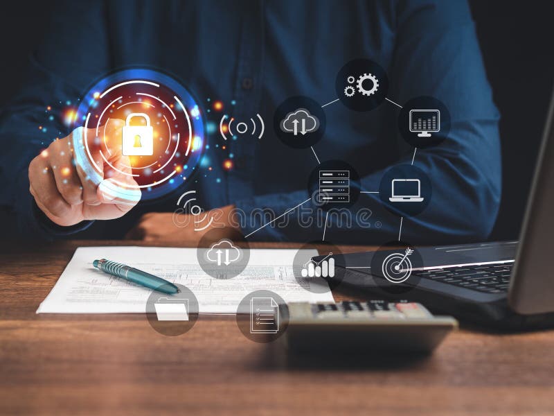 Data Encryption Security. Data Transformation Digitization of Business ...