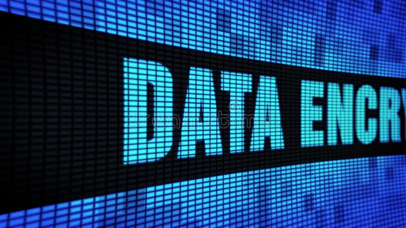 Big Data Side Text Scrolling LED Wall Pannel Display Sign Board Stock ...