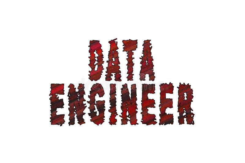 Data Engineer, Banner, Poster and Sticker Stock Illustration ...