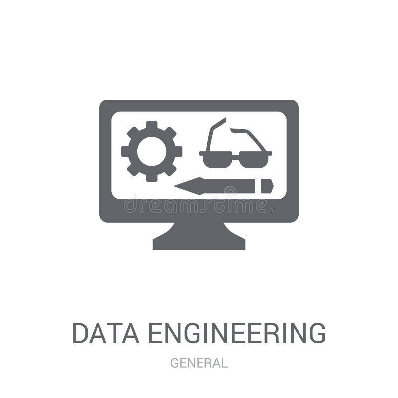 Data Engineering Icon. Trendy Data Engineering Logo Concept on W Stock ...