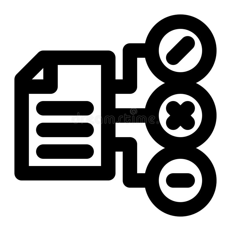 Data Computation, Statistics Outline Icon Stock Image - Illustration of ...