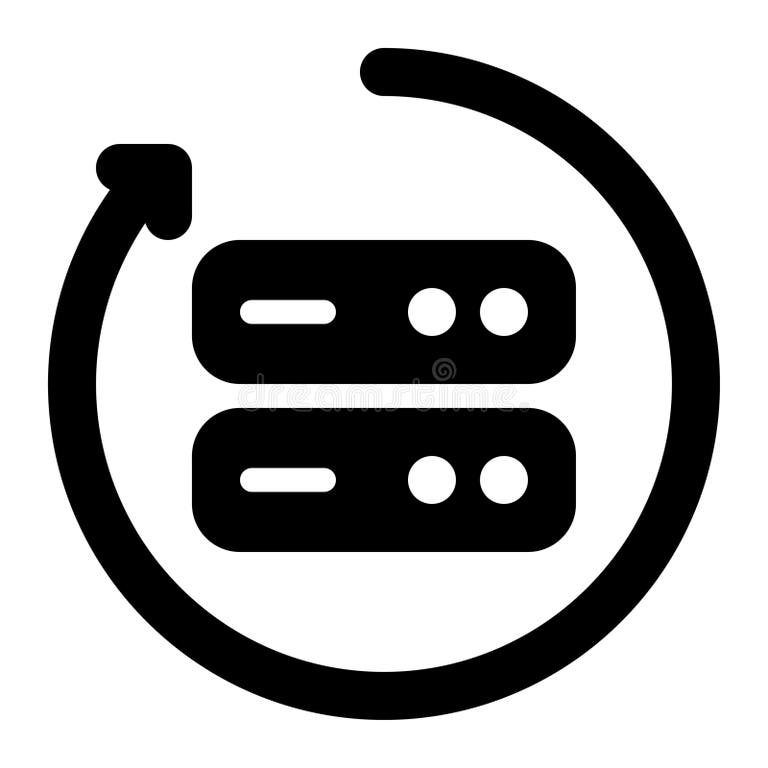 Operational Database, Real Time, Data Engineering Glyph Solid Icon ...