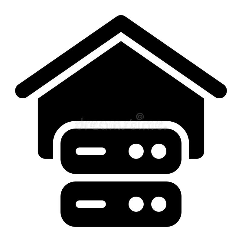 Data Warehouse, Data Storage, Database Glyph Solid Icon Stock Photo ...