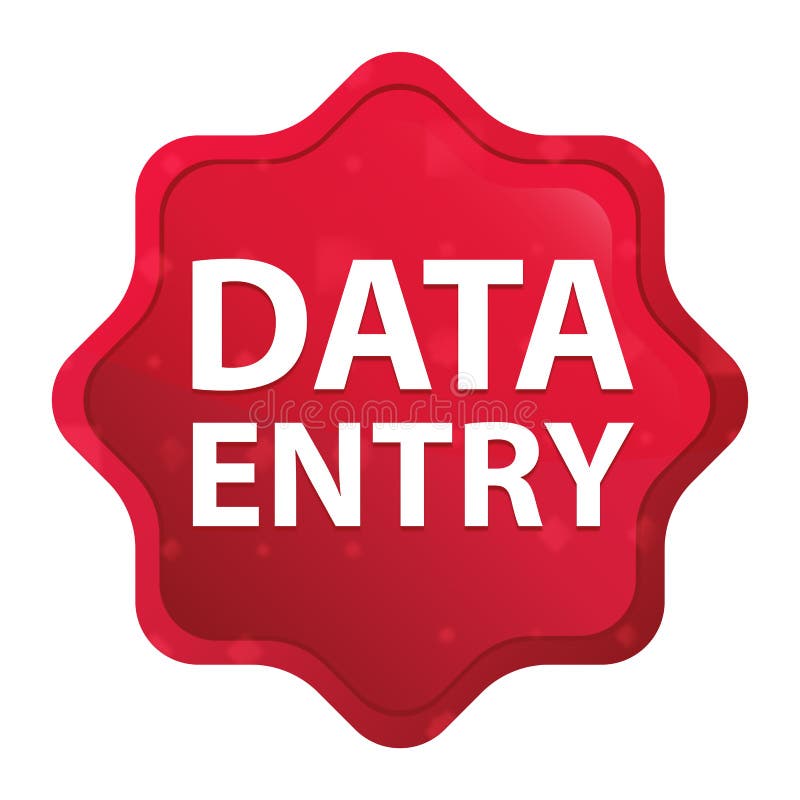 Data Entry Round Blue Push Button Stock Illustration - Illustration of ...